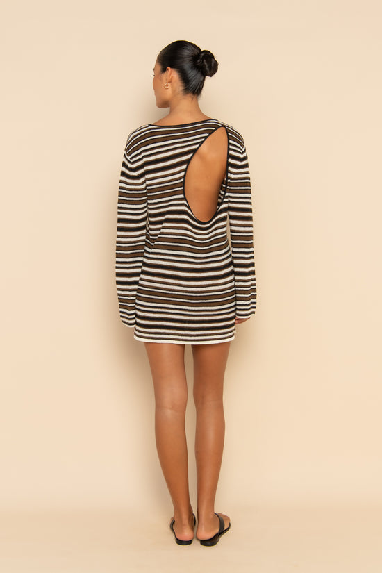 AURA MINI DRESS - DESERT STRIPE – ELCE US